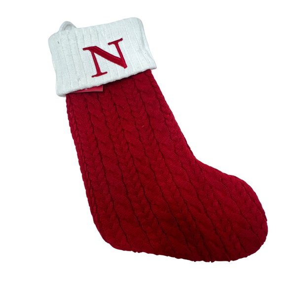 St. Nicholas Square | Holiday | St Nicholas Square Cable Knit Monogram ...